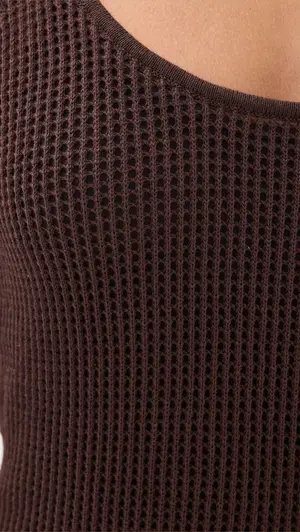 Staud Jessica Dress - Dark Chocolate