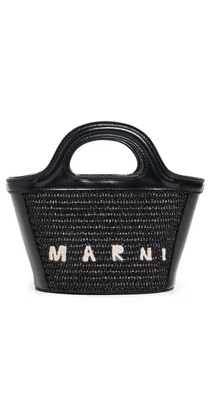 Marni Tropicalia Micro Tote - Black