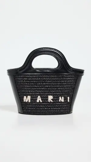 Marni Tropicalia Micro Tote - Black