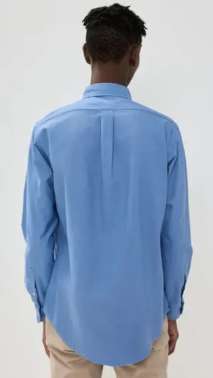 Polo Ralph Lauren Classic Fit Garment Dyed Oxford Shirt - Bastille Blue