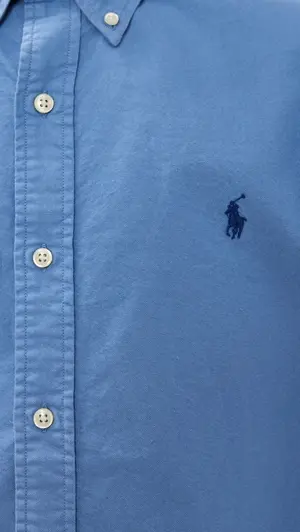 Polo Ralph Lauren Classic Fit Garment Dyed Oxford Shirt - Bastille Blue