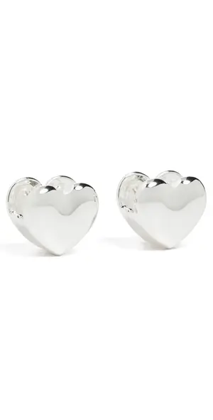 Rachel Comey Cora Heart Stud Earrings - Silver