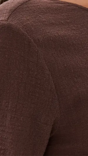 Staud Le Havre Dress - Dark Chocolate