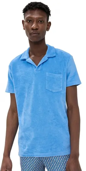 Men's Orlebar Brown Blue Polos