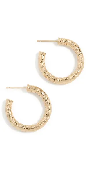 JENNIFER FISHER Hailey Huggie Earrings - Yellow Gold