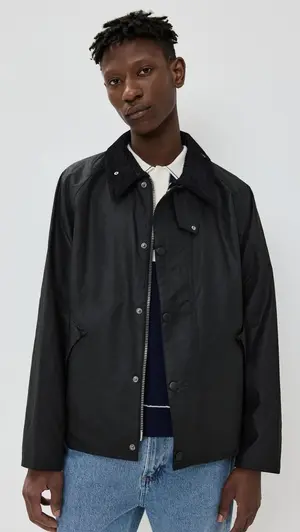 Barbour Transport Wax Jacket - Black