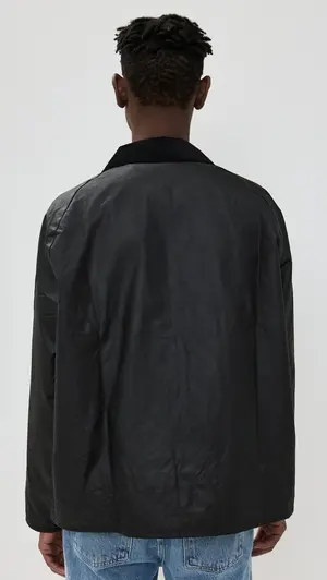 Barbour Transport Wax Jacket - Black