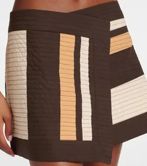 SIR. Savanna Striped Cotton Wrap Skirt