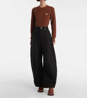 Loewe High-rise Wide-leg Jeans