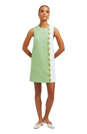 Mestiza New York Etta Scallop Mini Dress - Green