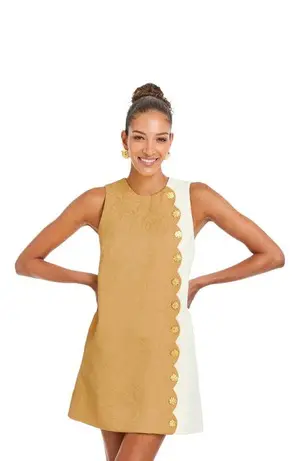 Mestiza New York Etta Scallop Mini Dress - Ivory