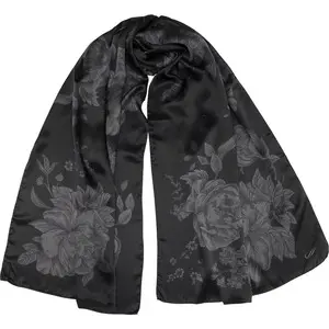 ELIZABETTA Isabellasilk Scarf/shawl For Women Black