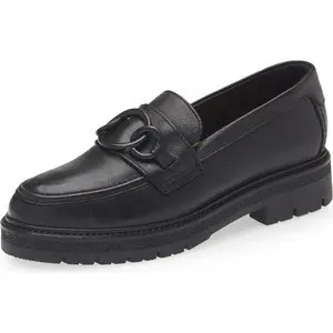 Naot Fremont Platform Loafer - Black Leather