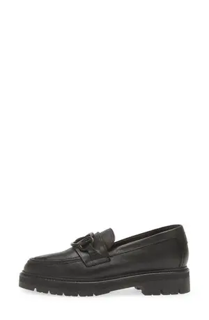 Naot Fremont Platform Loafer - Black Leather