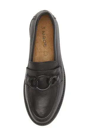 Naot Fremont Platform Loafer - Black Leather