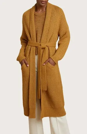 OYUN Erte Long Cardigan - Golden