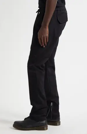 JKEEFER Marginal Moto Stretch Cotton Gabardine Pants
