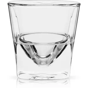 VISKI Glacier Double Walled Chilling Whiskey Glass - Clear