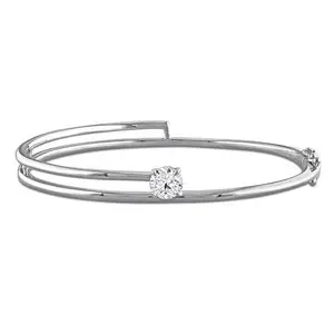 JULIANNA B. 14k Lab-grown Diamond Bangle - White Gold
