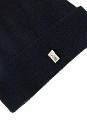 Gobi Cashmere Cashmere Rib Knit Beanie