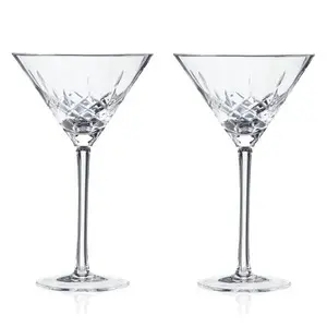 VISKI Admiral Crystal Martini Glasses Set Of 2 - Clear