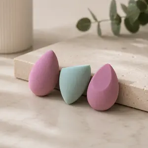 PURSONIC 3-pack Multi-shape Makeup Sponges - Multicolor