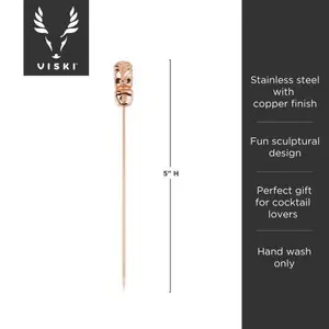 VISKI Pacific Tiki Cocktail Picks Set Of 4