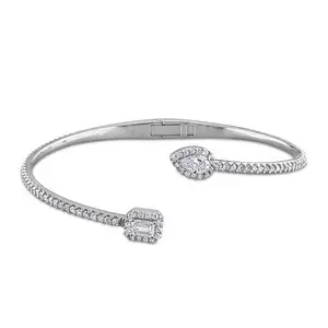 JULIANNA B. 14k Lab-grown Diamond Bangle - White Gold
