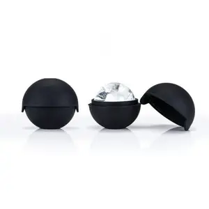 VISKI Glacier Rocks Ice Sphere Molds Set Of 4 - Black