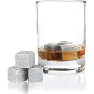 VISKI Glacier Rocks Soapstone Cubes Set Of 6 - Grey