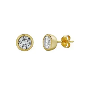 LUVMYJEWELRY 14k Gold Lab Grown Diamond Stud Earrings - 14k Yellow Gold