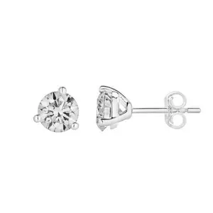 LUVMYJEWELRY 1.62 Ct Tw Lab Grown Diamond Stud Earrings - 14k White Gold