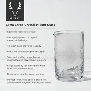VISKI Professional Crystal Extra Large Mixing Glass