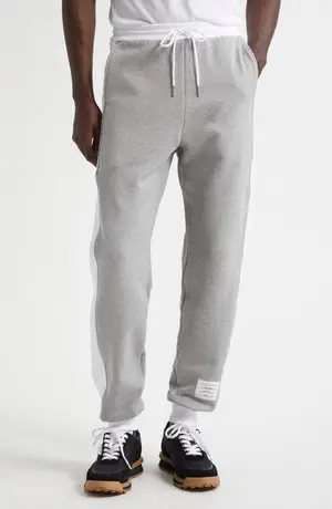 Thom Browne 4-bar French Terry Joggers - Light Grey