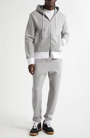 Thom Browne 4-bar French Terry Joggers - Light Grey