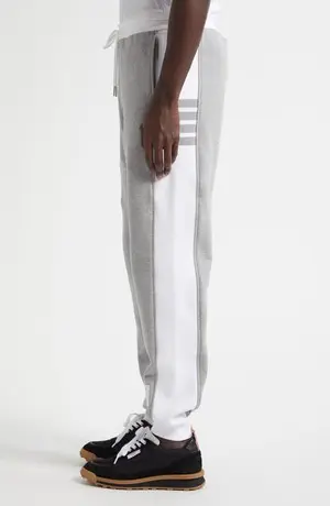 Thom Browne 4-bar French Terry Joggers - Light Grey