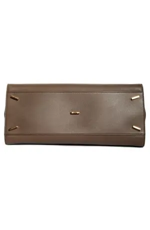 FERRAGAMO Large Hug Bicolor Tote - Clay