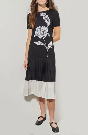 Ming Wang Short Sleeve Dresses