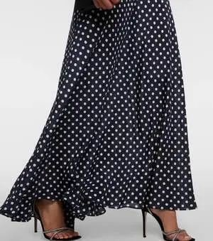 Rixo Emory Polka-dot Maxi Dress