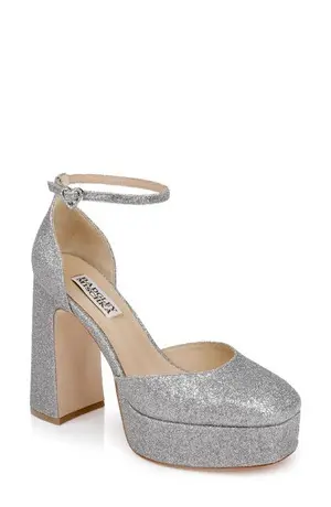 Badgley Mischka Jayda Platform Pump - Silver Antique