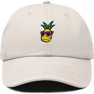 DALIX DALIX Embroidered Dad Cap Beige