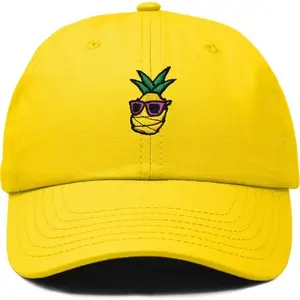DALIX DALIX Embroidered Dad Cap Gold