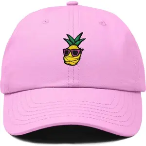 DALIX DALIX Embroidered Dad Cap Light Pink