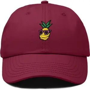 DALIX DALIX Embroidered Dad Cap Maroon