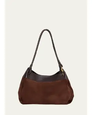 Bottega Veneta Parachute Maxi Shoulder Bag - Brown/fondant