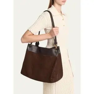 Bottega Veneta Parachute Maxi Shoulder Bag - Brown/fondant