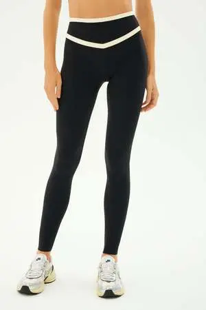 Splits59 Mason High Waist Rigor Full Length - Black/creme