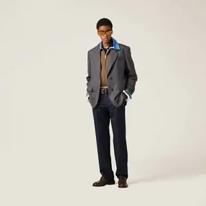 Miu Miu Gabardine Straight Leg Pants