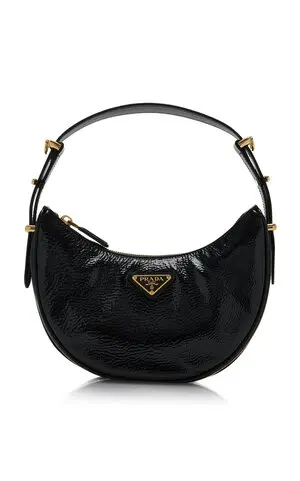 Prada Arqué Patent Leather Shoulder Bag