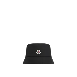 Moncler Cotton-Blend Bucket Hat Black